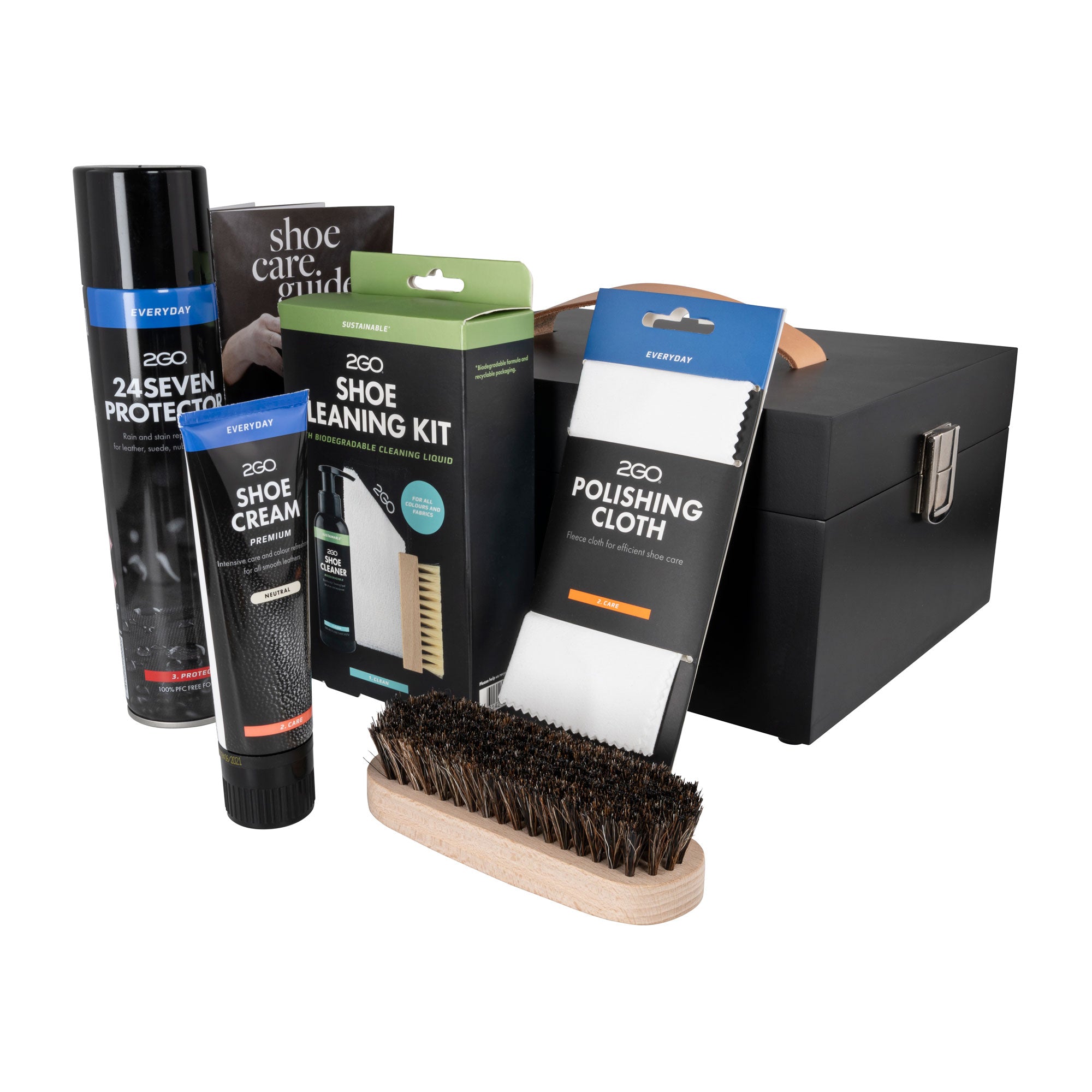2GO Deluxe Shoe Care Box – Frederiksbergs Læderhandel